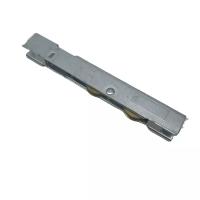 China Egypt Hot Sales UPVC Window Hardware Double U Shape Iron Wheel Zinc Plated Housing Steel Sliding Door Wheels for sale