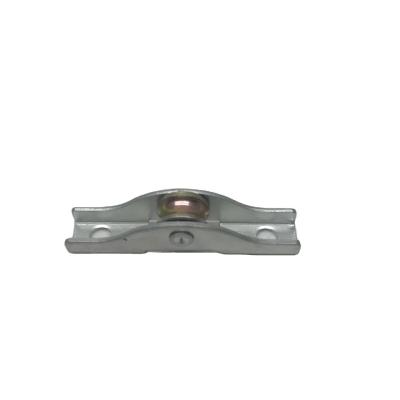 China Iraq Market Hot Sales Screen Window Hardware Single U Shape Iron Wheel Zinc Plated Housing Steel Sliding Door Wheels for sale