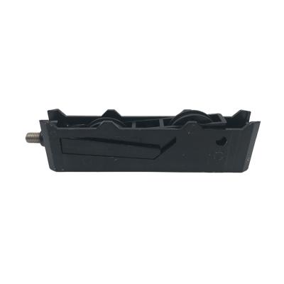 China Heavy Duty Ball Bearing Double U Shape Black Color Nylon Pulley Wheel Zinc Alloy Housing Aluminium Sliding Window Rollers for sale