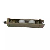 China South America Hot sales Heavy Duty Needle Bearing Double V Groove Nylon Pulley Wheel Yellow Zinc Alloy Bracket Sliding Window Rollers for sale
