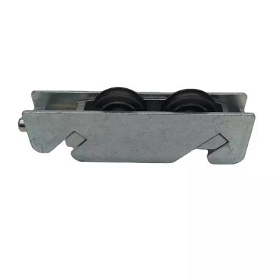 China South America Modern Design Heavy Duty Ball Bearing Double U Groove Nylon Pulley Wheel Zinc Alloy Bracket Sliding Window Rollers for sale