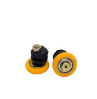 China Shower Door Hanging Roller High Carbon Steel Bearing Nylon Round Shape Pulley Wheel Stainless Steel Door Rollers for sale