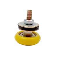 China Bathroom Sliding Glass Door Hanging Roller Wheel Single Nylon Round Shape Pulley Wheel Stainless Steel Door And Window Roller for sale