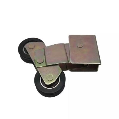 China Accesorios Iron Housing Steel Door Roller De Aluminio Para Puertas Garruchas Sliding Wheel Roller Steel Sliding Door Wheels for Peru for sale
