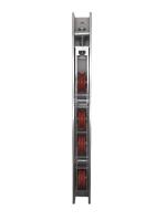 China Heavy Duty Door Hardware Aluminium 4 Wheels Roller Nylon Pulley Aluminium Sliding Door Rollers for sale