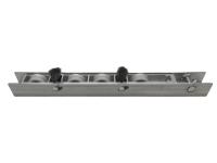 China Hardware Accessories Heavy Duty Aluminium 4 Rollers Sliding Rollers Door Roller Sliding Door Wheels with Weatherstrip for sale