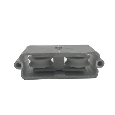 China Heavy Duty Aluminum Sliding Roller For Aluminum Window And Door Load Capacity 200KG With High Carbon Steel Bearing Nylon Fiber Wheel for sale