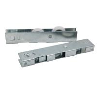 China Turkey Hot-selling UPVC Sliding Window Roller 13.5*25mm Iron Housing Zinc Plating POM Wheel With High Carbon Steel Bearing Load Capacity 100KGS for sale