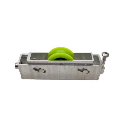 China Roldanas Acessórios Para Alumínio Aluminium Door And Window Fitting Single Nylon U Shape Pulley Wheel Aluminium Sliding Door Rollers for sale