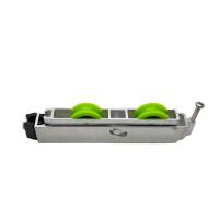China Roldanas Acessórios Para Alumínio Aluminium Door And Window Accessories Double Nylon U Shape Pulley Wheel Sliding Roller Wheel for sale
