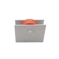 China High Box Roller Single V Groove Nylon Pulley Wheel Aluminium Alloy Housing Sliding Door And Window Roller for sale