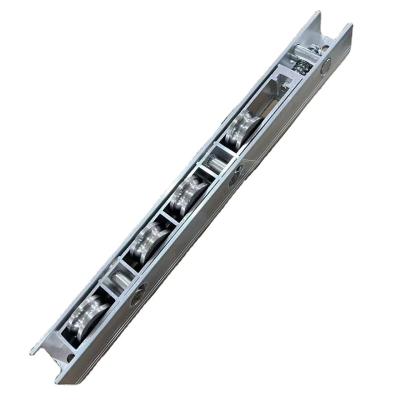 China Heavy Duty Door Hardware Aluminium 4 Wheels Stainless Steel Roller Pulley Door Roller Door Wheel for sale