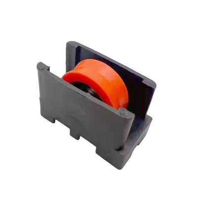China Aluminum Sliding Door And Window Roller Wheels V Shape Nylon Wheel Plastic Housing Door Roller for sale