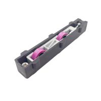 China Roldanas Acessórios Para Alumínio Sliding Aluminum Window Roller Wheel Double V Groove Nylon Wheel Plastic Housing Door Roller for sale