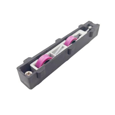 China Roldanas Acessórios Para Alumínio Sliding Aluminum Window Roller Wheel Double V Groove Nylon Wheel Plastic Housing Door Roller for sale