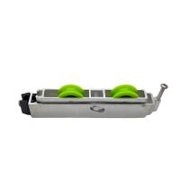 China ROLDANA CONCAVA DUPLA SUPREMA Para Porta Deslizante E Janela Em Liga De Aluminio Com Ranhura Em Forma De U, Polia De Roda Unica for sale