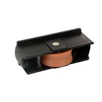 China Egypt Market Hot Sales Single V Groove Nylon Pulley Wheel Plastic Sliding Door Roller with 50kg Load Capacity for Smooth and Quiet Operation for sale