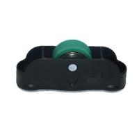 China Egypt Market Hot Sales Single V Shape Nylon Pulley Wheel Plastic Housing Sliding Door Roller with 50kg Load Capacity for sale