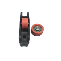 China Jordan Palestine Single V Shape Nylon Pulley Wheel Nun-standard Bearing  Plastic Housing Sliding Door & Window Roller for sale