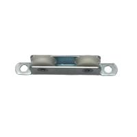 China Hardware Iron Housing Zinc Plated Sliding Roller U groove Nylon Wheel Sliding Window Roller for sale