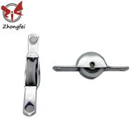 China Door And Window Accessories 18mm Nylon Wheel Iron Housing With Zinc Plated Steel Sliding Door Wheels for sale