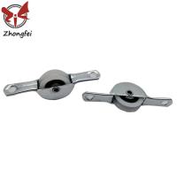 China Door And Window Accessories 18mm Nylon Wheel Iron Housing With Zinc Plated Steel Sliding Door Wheels for sale