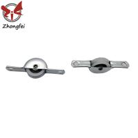 China Door And Window Accessories 18mm Nylon Wheel Iron Housing With Zinc Plated Steel Sliding Door Wheels for sale