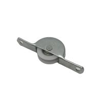 China Aluminium Door And Window Accessories 24mm U Groove Nylon Pulley Wheel Iron Wheel Sliding Steel Door Wheels for sale