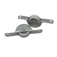 China Aluminium Door And Window Accessories 24mm U Groove Nylon Pulley Wheel Iron Wheel Sliding Steel Door Wheels for sale