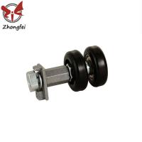 China Hardware Iron Housing Zinc Plated Sliding Roller U groove Nylon Wheel Sliding Window Roller for sale