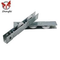 China Hardware Double Pulley Nylon U Shape Sliding Door Roller Door Wheel for sale