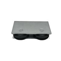 China Carrucha Double Nylon Sliding Wheel Galvanize Iron Door Wheel Door Roller for Peru for sale