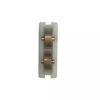 China Double Copper Wheel Nylon Housing Sliding Plastic Door Roller For Aluminium Door & Window System for sale