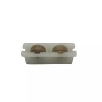 China Double Copper Wheel Nylon Housing Sliding Plastic Door Roller For Aluminium Door & Window System for sale