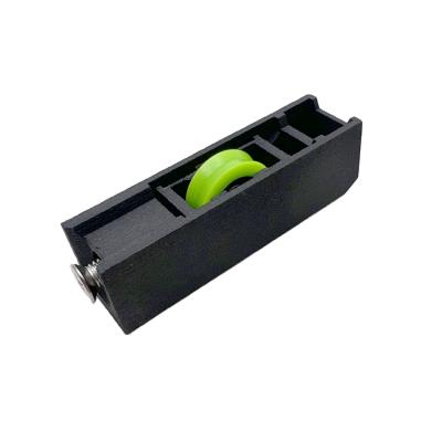 China Roldanas Acessorios Para Aluminio Single V Groove Nylon Pulley Wheel Plastic Housing Sliding Door And Window Roller for sale