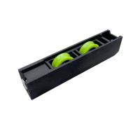 China Roldanas Acessorios Para Aluminio Double V Groove Nylon Pulley Wheel Plastic Housing Sliding Door And Window Rollers for sale