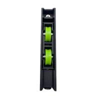 China Roldanas Acessorios Para Aluminio Double V Groove Nylon Pulley Wheel Plastic Housing Sliding Door And Window Rollers for sale