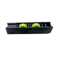 China Roldanas Acessorios Para Aluminio Double V Groove Nylon Pulley Wheel Plastic Housing Sliding Door And Window Rollers for sale