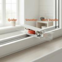 China Low Noise Rustproof Anodized Aluminum Roller Pulley for Sliding Windows & Garage Doors for sale