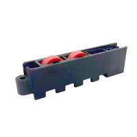 China Jordan Aluminum Sliding Door And Window Accessories Double V Shape Nylon Wheel Nylon Housing Plastic Sliding Door Roller for sale