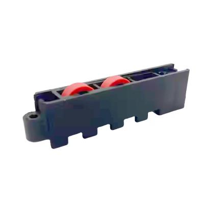 China Jordan Aluminum Sliding Door And Window Accessories Double V Shape Nylon Wheel Nylon Housing Plastic Sliding Door Roller for sale