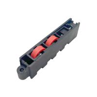 China Jordan Aluminum Sliding Door And Window Accessories Double V Shape Nylon Wheel Nylon Housing Plastic Sliding Door Roller for sale