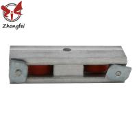 China Heavy Duty Dual Red Nylon Plastic Door Roller Adjustable For Aluminum Sliding Door Window Hardware for sale