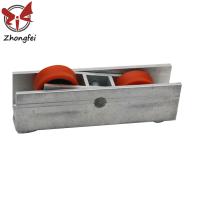 China Heavy Duty Dual Red Nylon Plastic Door Roller Adjustable For Aluminum Sliding Door Window Hardware for sale