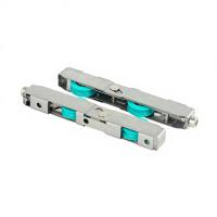 China Durable Stainless Steel 15mm Double Plastic Roller Noiseless Sliding Door Pulley for sale