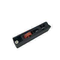 China Plastic Roller Black Shell Single Orange Silent Wheel Sliding Aluminum Window Hardware for sale