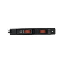 China Plastic Roller Black Housing Double Orange Silent Nylon Wheel Sliding Aluminum Window Fittings for sale