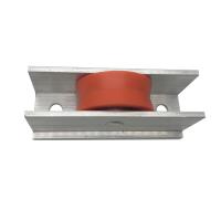 China Aluminum Sliding Roller Single Orange Silent Nylon Plastic Wheel For Sliding Window Door Fittings for sale