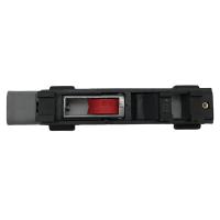 China Aluminum Sliding Roller Black Plastic Housing Single Red Silent Nylon Wheel For Sliding Door Window Hardware for sale