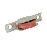 China Wear Resistant Single Orange Wheel Aluminum Sliding Roller Stainless Bracket Household Sliding Door Fitting for sale